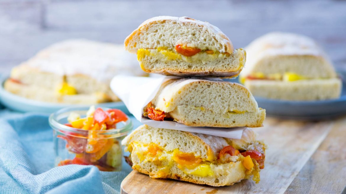 Tomate Mozzarella Panini von Kontaktgrill