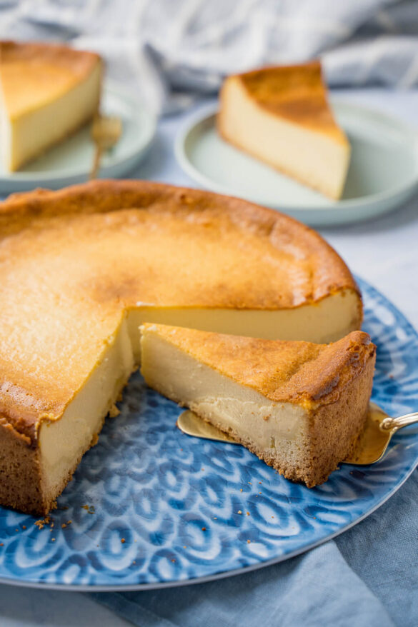 Omas Kasekuchen Mit Murbeteigboden