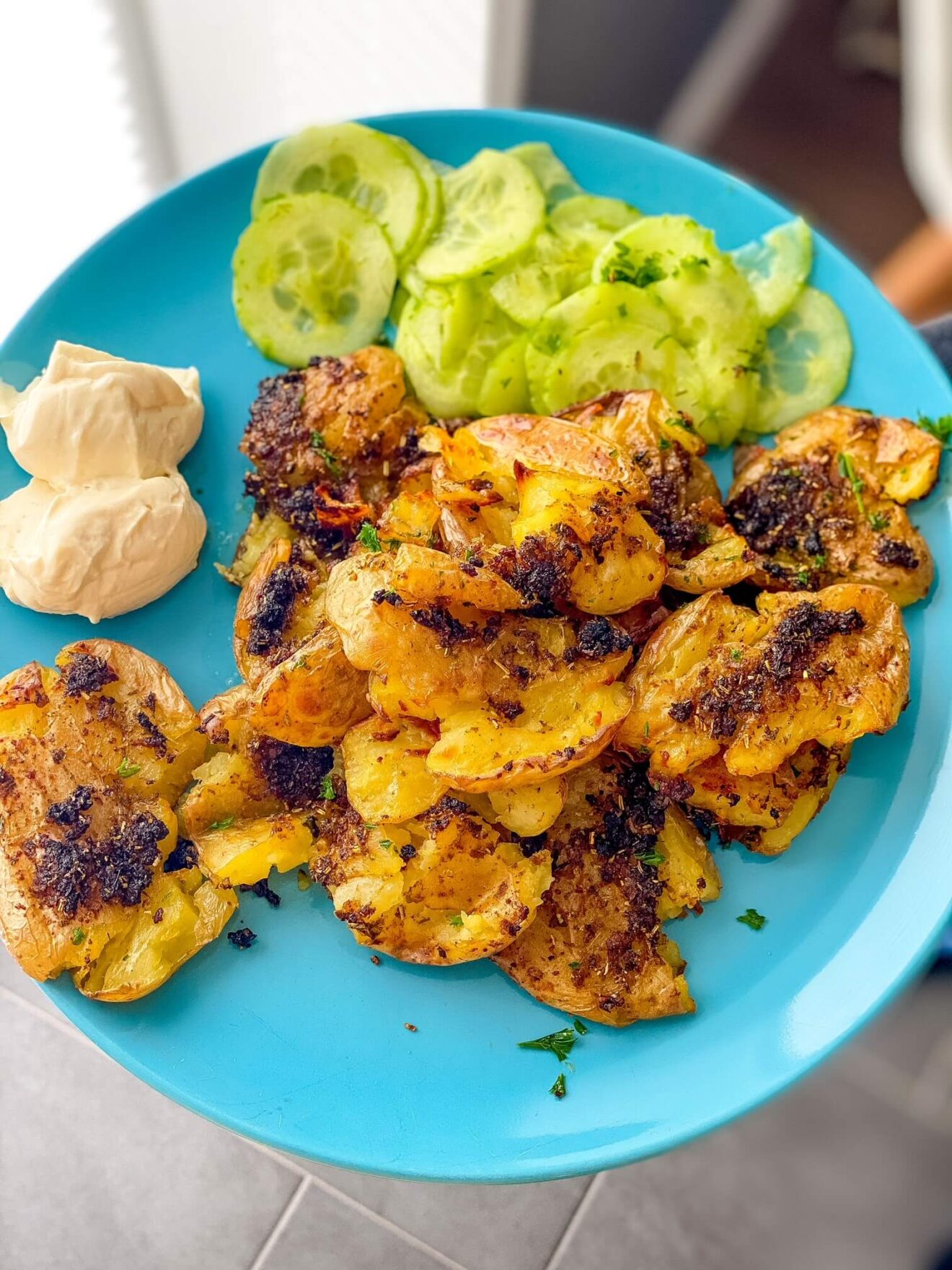 Knusprige Quetsch Kartoffeln mit nur 3 Zutaten - mega lecker & einfach