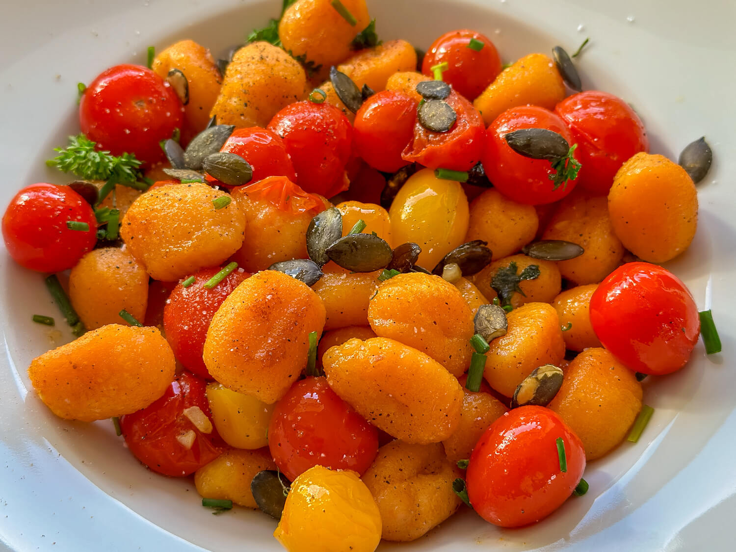 Ssskartoffel Gnocchi Was Dazu