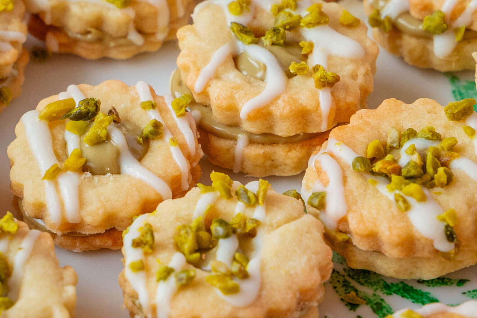Gefüllte Pistazien-Plätzchen – Rezept für Weihnachtsplätzchen