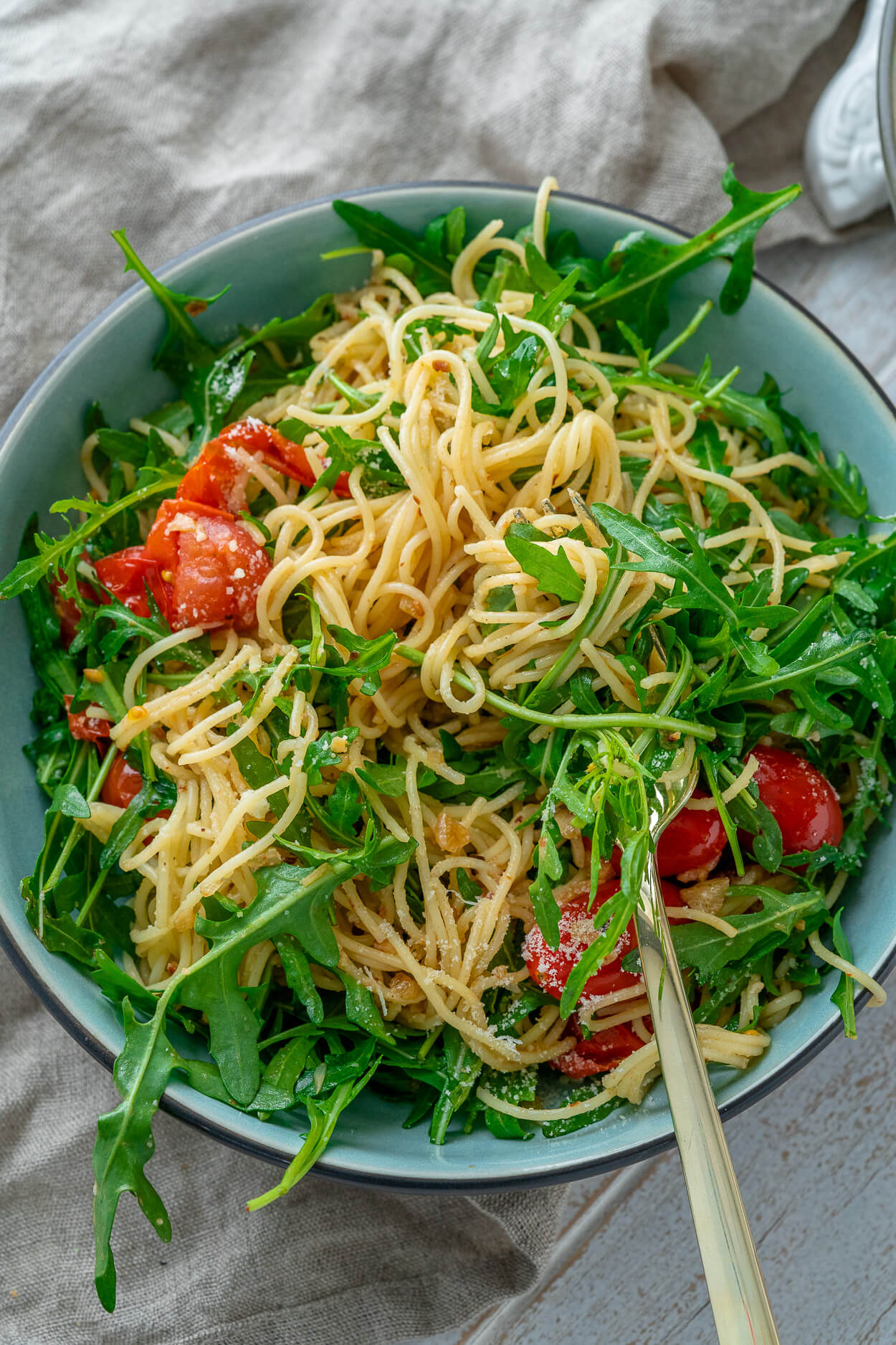 Rucola Pasta mit Burrata – Einfaches Rezept in 15 Minuten