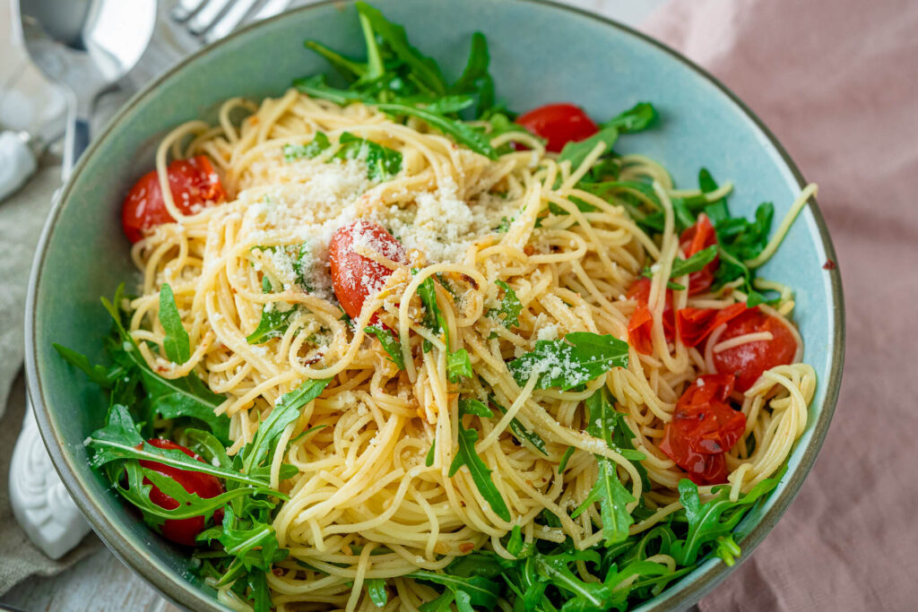 Rucola Pasta mit Burrata – Einfaches Rezept in 15 Minuten
